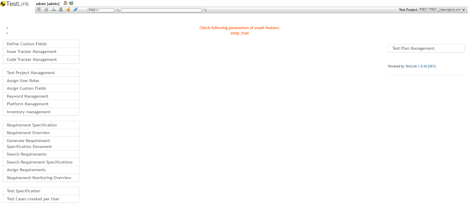 Explorando Testlink Opción Define Custom Fields Testingbaires